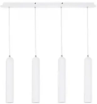 Minimalistické svítidlo Tubo 4 bílé