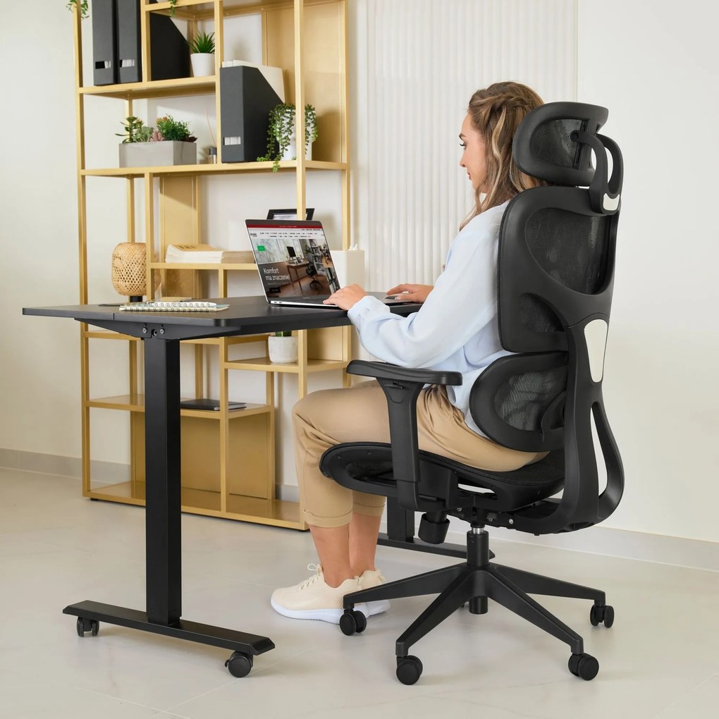 Ergonomické křeslo Vataro – Černé