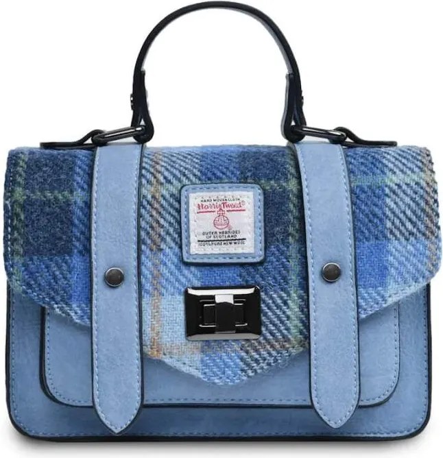 Kabelka The Mini Satchel Blue Tartan - Islander
