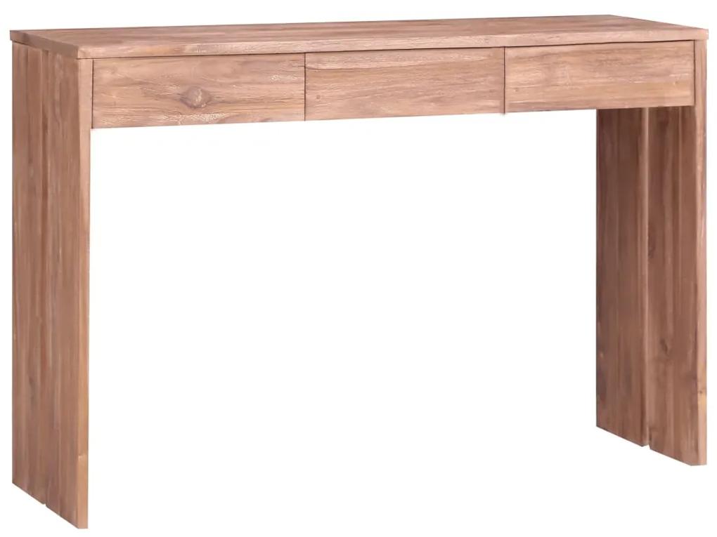 Konzolový stolek 110 x 35 x 75 cm masivní teakové dřevo,  287891