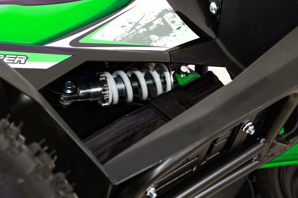 Ramiz Čtyřkolka na baterie E-STAR zelená 35 km/h + motor 1000W + nafukovací kola + nastavení sedadla