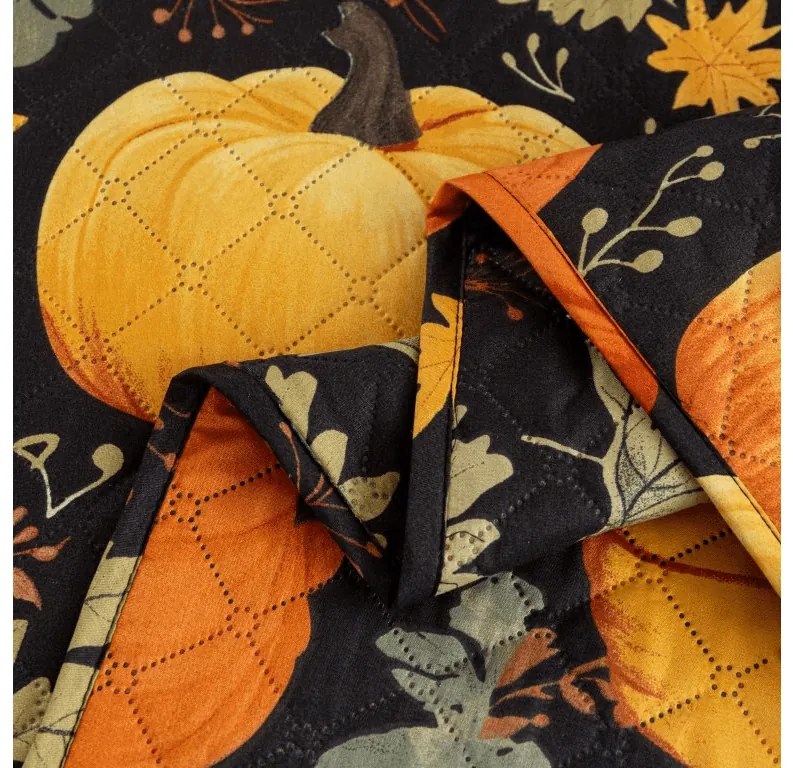 Přehoz na postel ORANGE PUMPKINS, barevný Rozměr: 170 x 210 cm