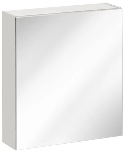 MAXIVA Závěsná skříňka se zrcadlem - TWIST 840 white, šířka 50 cm, bílá