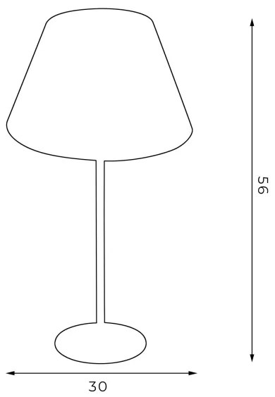 Stolní lampa ARDEN 1xE27/60W/230V pr. 30 cm bílá/zlatá