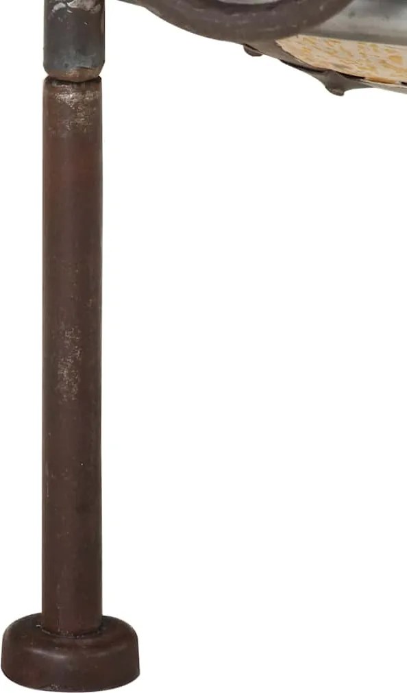 Pestrobarevná rustikální mísa na oheň Ø 40 cm železo 321945