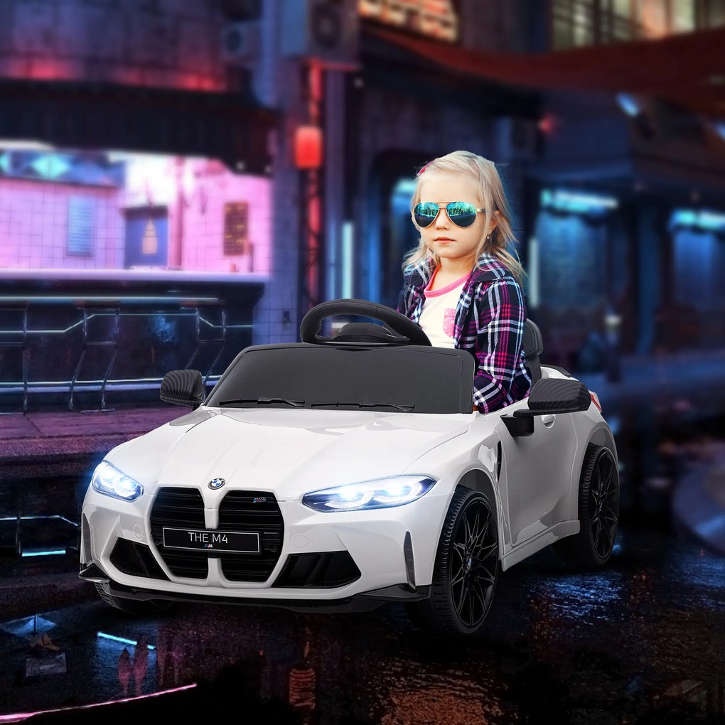 AIYAPLAY Dětské elektrické auto 12V s dálkovým ovládáním 2,4G, odpružením, pomalým rozjezdem, elektrické vozidlo s MP3, USB, LED světly, klaksonem, 3…