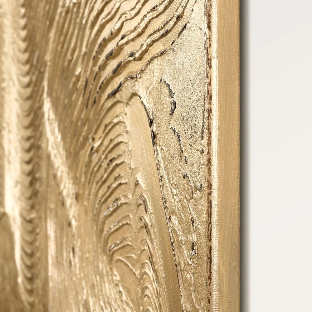 Ručně malovaný obraz 88x118 cm Metallic Champagne – Malerifabrikken