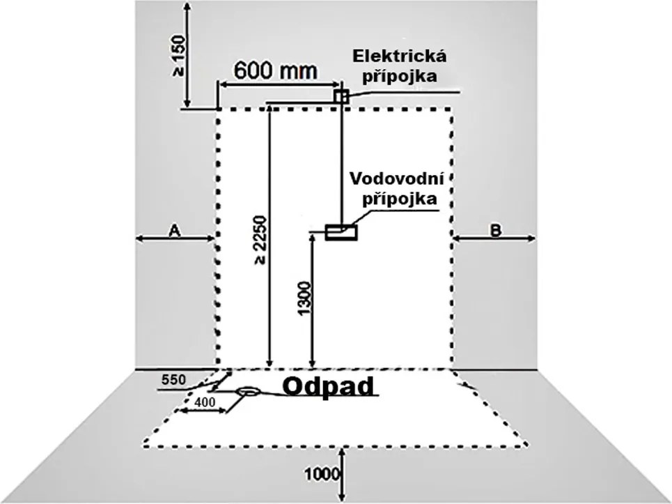 Terra Hydromasážní box WSH7716W 120x85