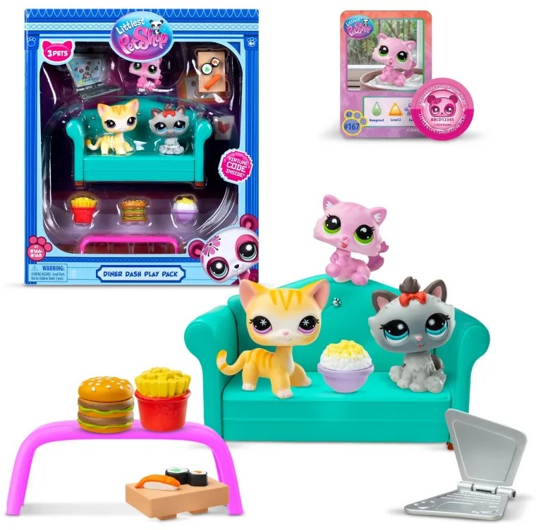 Littlest Pet Shop Set Večeře 3 Figurky