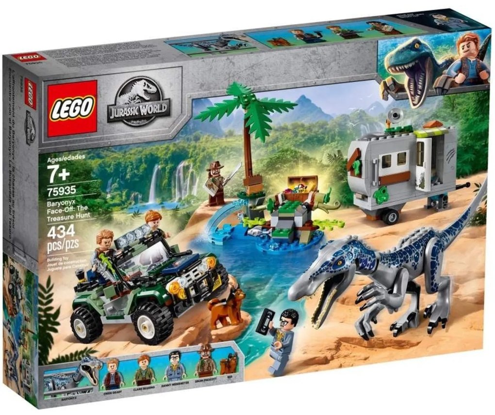 Lego stavebnice lego jurassic world 75935 setkání s baryonyxem: hon za pokladem