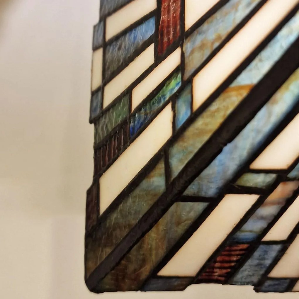 Elstead INGLENOOK vitrážová stolní lampa 1x E14