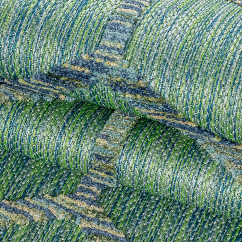 Ayyildiz, Kusový koberec Bahama 5151 Green – na ven i na doma, 80x250, zelená, chodba / předsíň