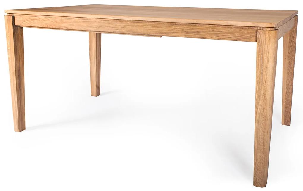 Stůl Halti rozkládací 140 x 90 cm (+50 cm) dub průběžný bělený olej