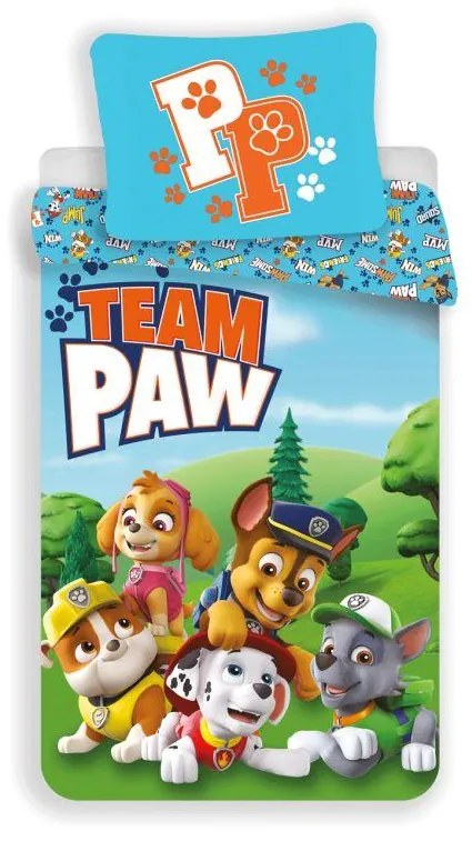 JERRY FABRICS Povlečení Paw Patrol 159 Bavlna 140x200, 70x90 cm