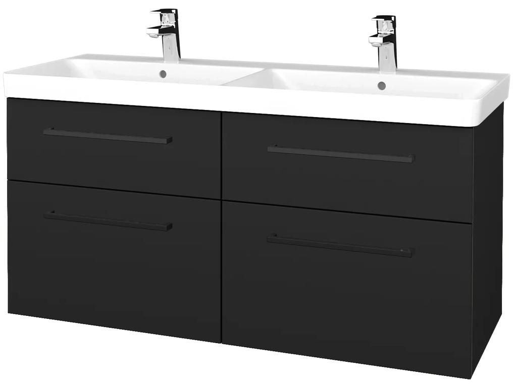 Dřevojas Koupelnová skříň Q MAX SZZ4 120 Varianta: D10 Borovice Jackson / Úchytka T01 / D10 Borovice Jackson