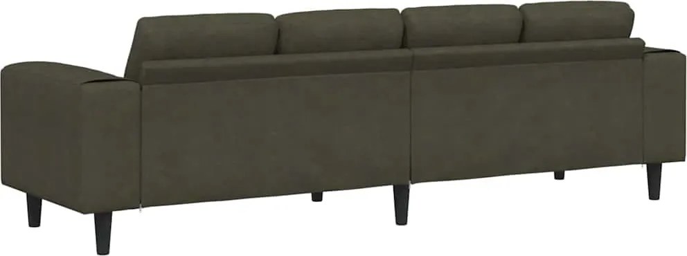 Pohovka do obývacího pokoje Armádně zelená 250 x 77 x 76 cm 3335111