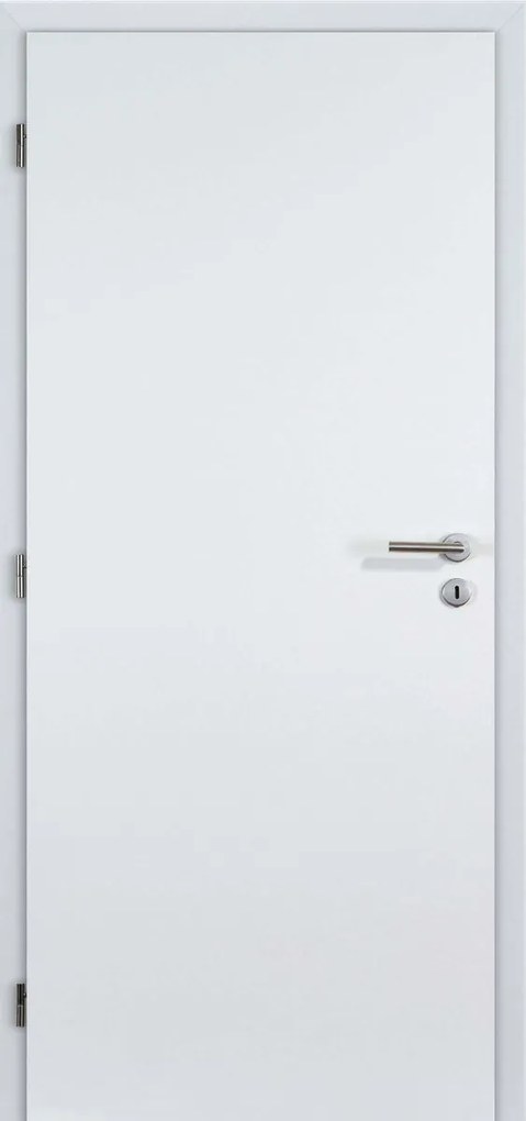 Doornite Basic Interiérové dveře 60 L, 60 × 197 cm, lakované, levé, bílé, plné