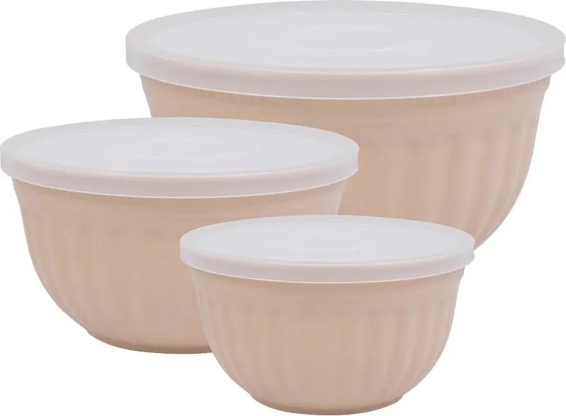 Sada kuchyňských misek s víčky Alice Creamy - 3 ks Green Gate