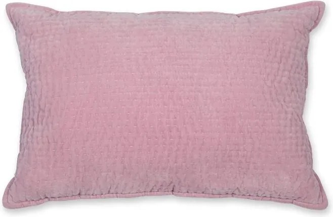 Pip Studo polštář Velvet Sky 40 x 60 cm - růžový (Sametový polštář s výplní v růžové barvě.)