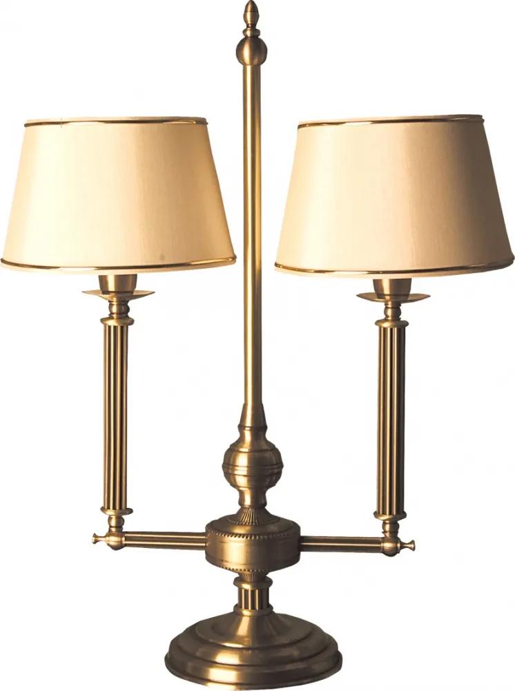 Mosazná stolní lampa 408 Oktawia (Braun)