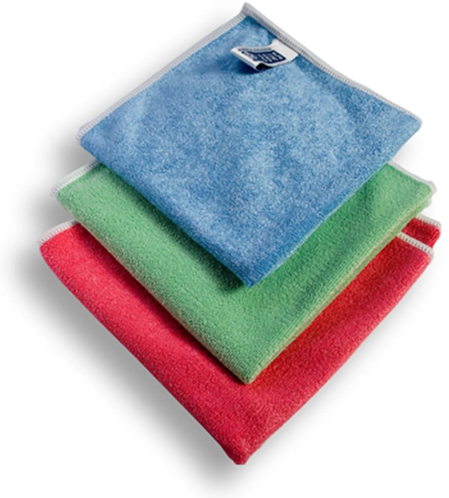 HITEKO (Smart microfiber system) Utěrka, hadřík z mikrovlákna, 3ks - hustší, měkčí a savější než běžné utěrky