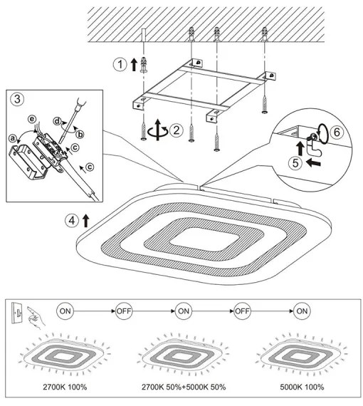 Eglo 97086 - LED Stropní svítidlo REDUCTA 1 1xLED/30W/230V stmívatelné