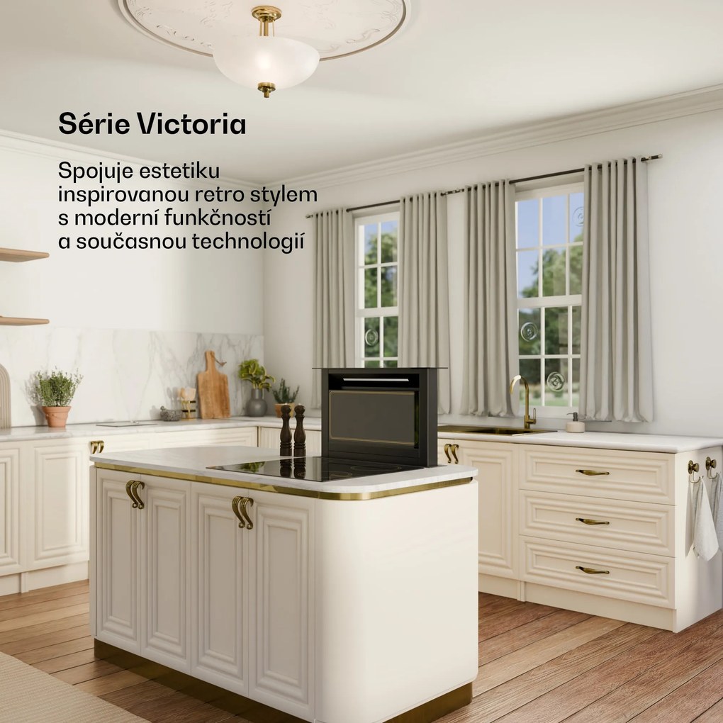 Klarstein Victoria Downdraft digestoř | 60 cm | A | 8 úrovní + boost | až do 713 m³/h | 120 W