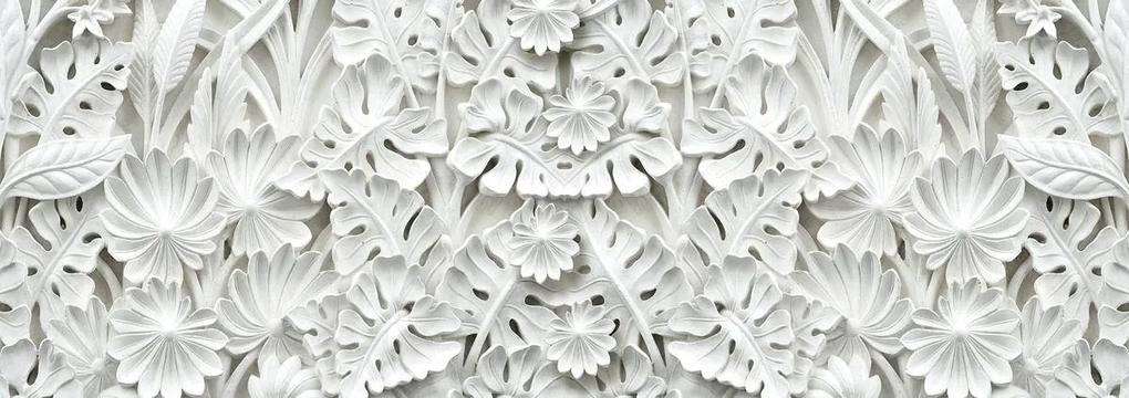 Fototapeta - Alabastrově bíllá abstrakce (254x184 cm)