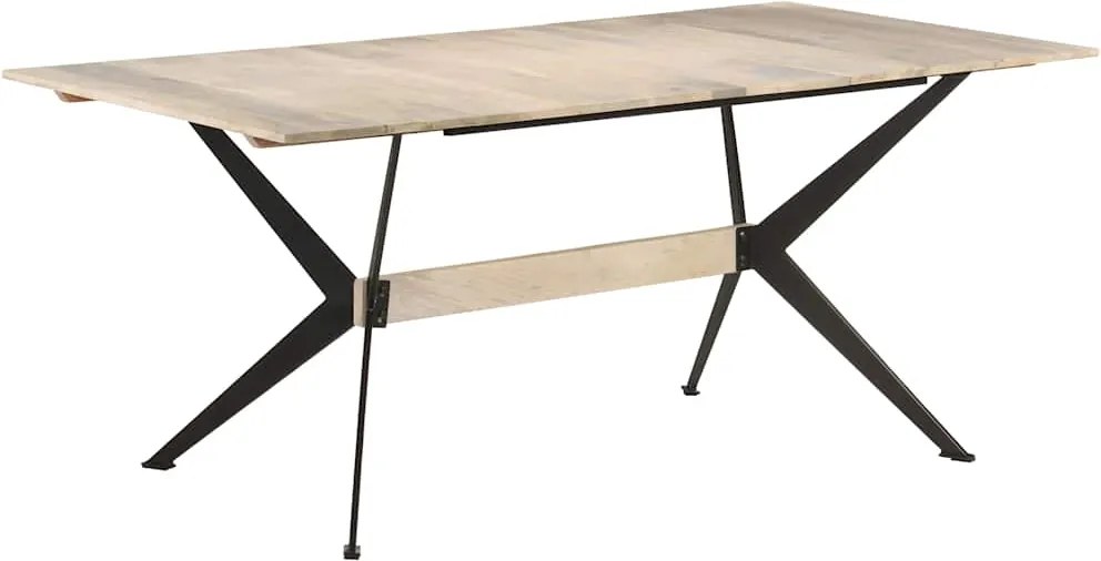 Jídelní stůl 180 x 90 x 76 cm masivní mangovníkové dřevo 321688