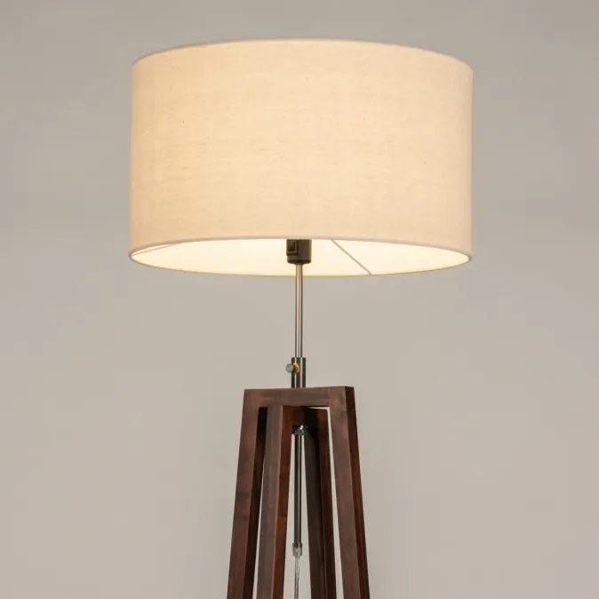 Stojací designová lampa Paola Crema Maison and Dark Wood