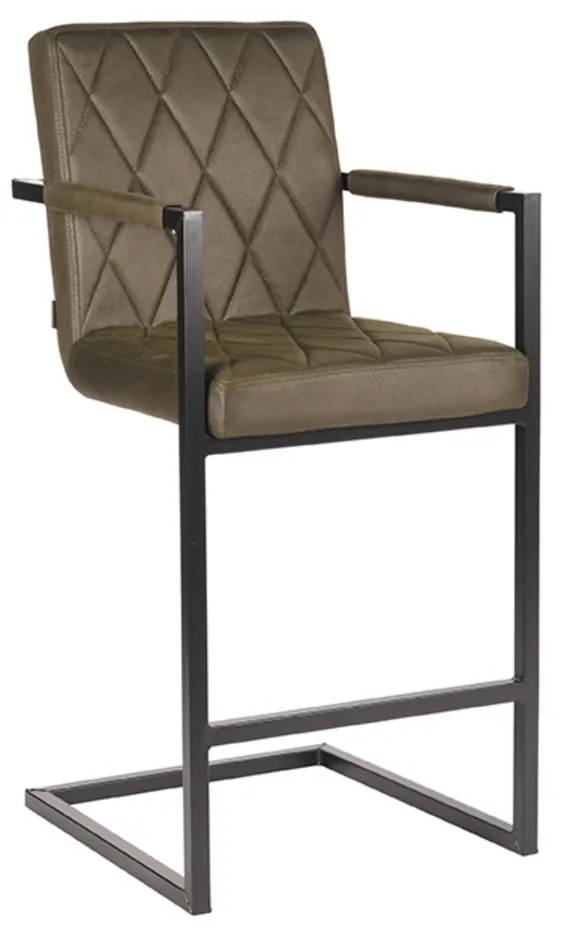 LABEL51 barová židle DENMARK armádní zelená Color: Army green UK-30.292
