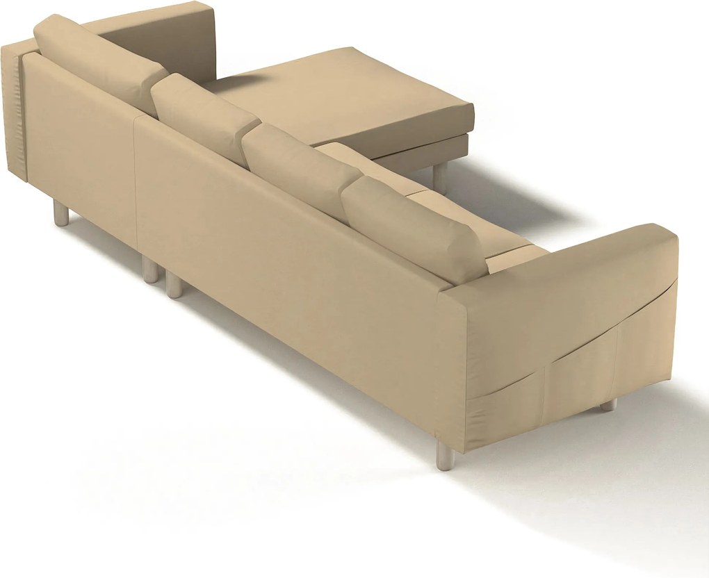 Potah na pohovku IKEA Norsborg 4-místná se šezlongem barva béžová