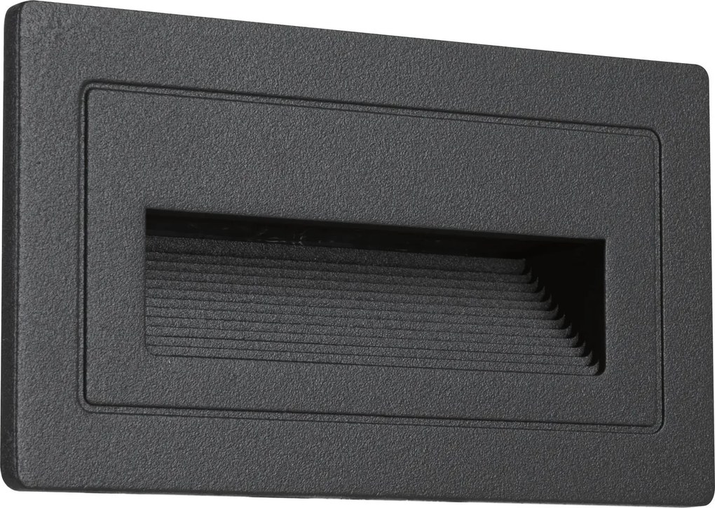 P 94383 Venkovní vestavné svítidlo do zdi Long LED černá IP44 4W 230V teplá bílá 103x58mm - PAULMANN
