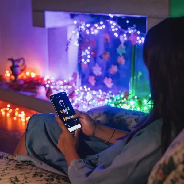 Twinkly TWS250SPP-TEU - LED RGBW Venkovní  řetěz 250xLED 23,5m IP44 Wi-Fi