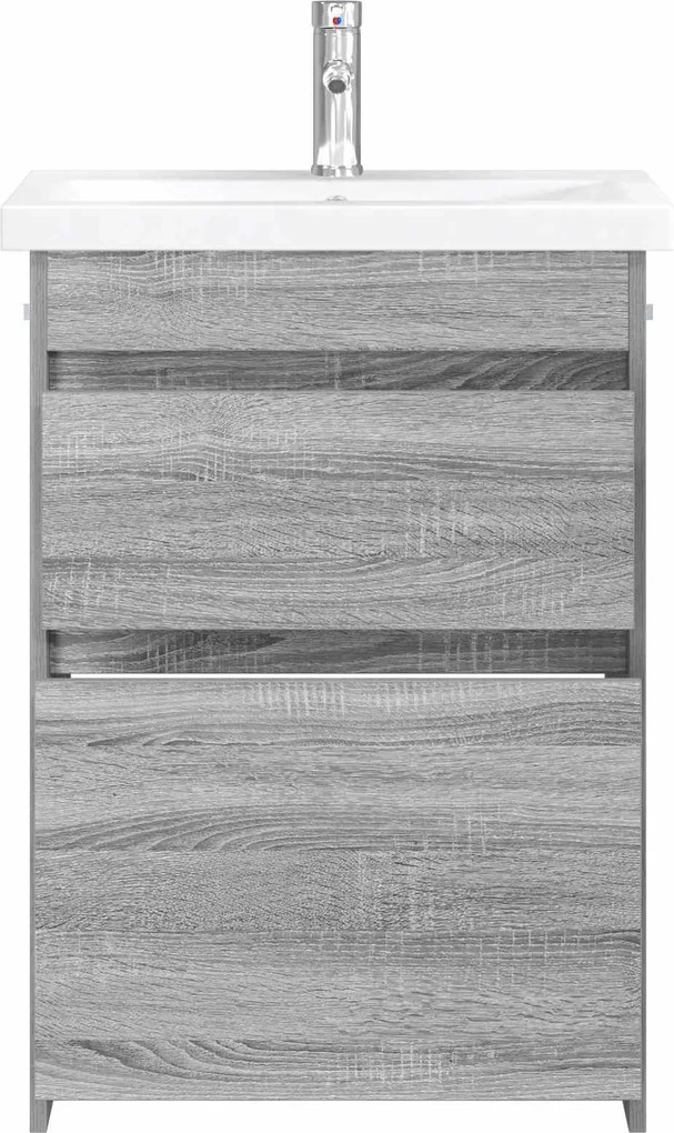 Sada koupelnového nábytku Šedý Sonoma 61 x 40 x 84,5 cm 3404263
