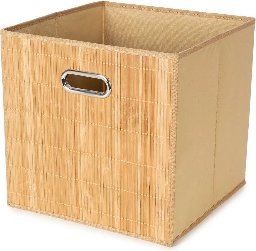 Bambusový košík do regálu 31x31x31 cm Anji – Compactor