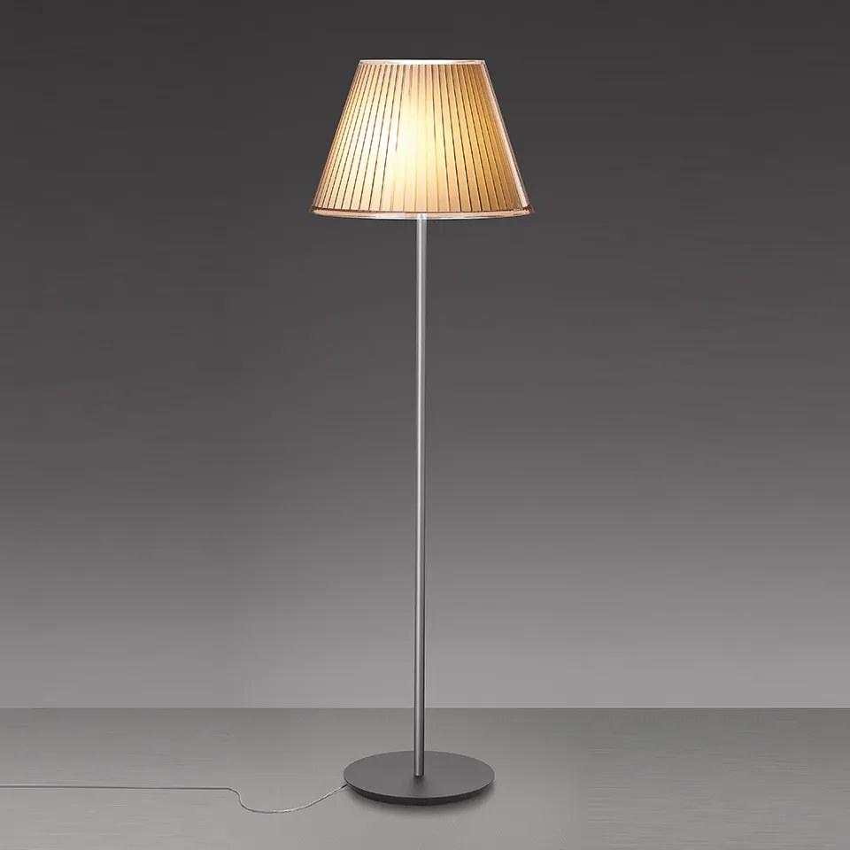 Artemide Choose Mega terra, designová stojací lampa se stínítkem z pergamenu, 3x15W E27, 178cm