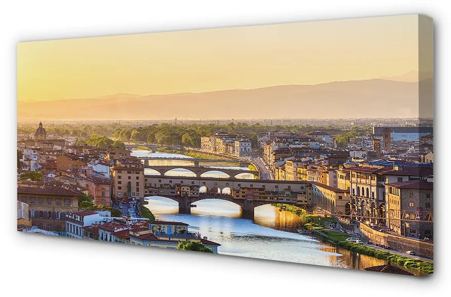 Obrazy na plátně Itálie Sunrise panorama 100x50cm