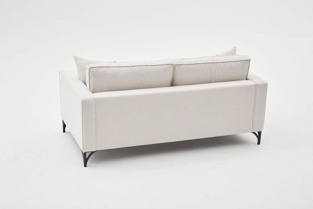 Hanah Home Dvoumístná pohovka BERLIN krémová 180 cm 825BLC2792
