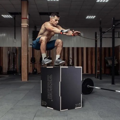 3v1 Plyometrický Jump Box, 76,2 / 61 / 50,8 cm