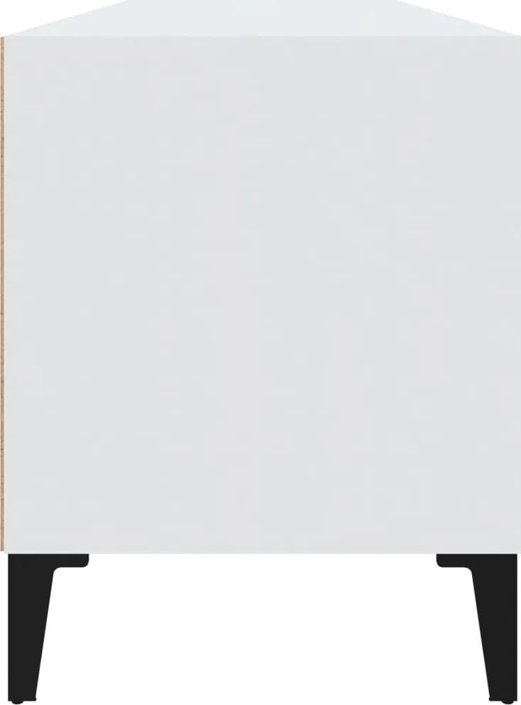 vidaXL TV skříňka 100 x 34,5 x 44,5 cm kompozitní dřevo [831901] Barva: bílá s vysokým leskem