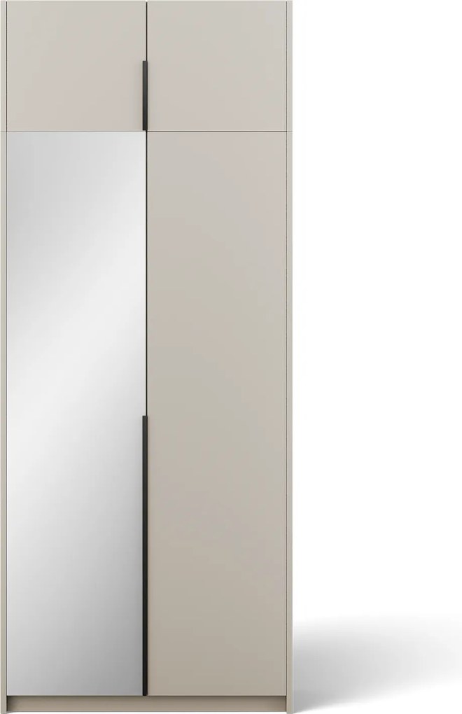 ADRK Furniture Alera II s nástavcem Skříň s otočnými dveřmi ADRK-W-ALER-100-KB