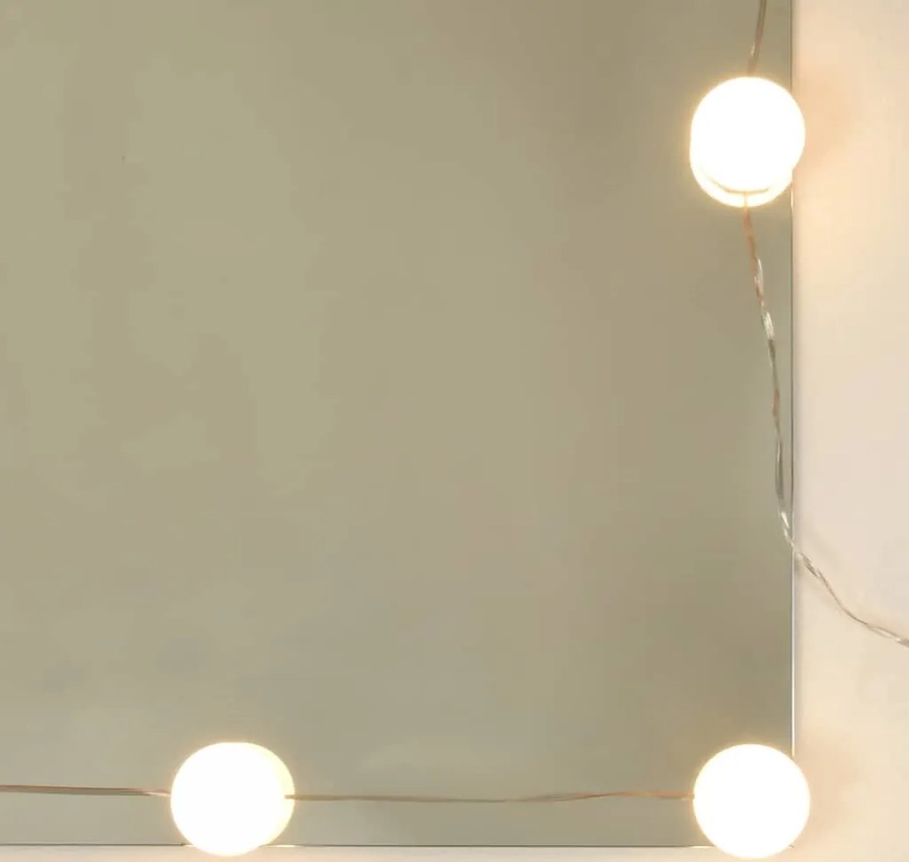 vidaXL Toaletní stolek s LED 60 x 40 x 140 cm [808832] Barva: hnědý dub