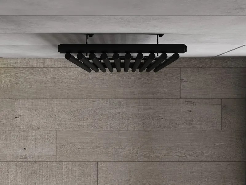 Mexen Tulsa dekorativní radiátor 1600 x 420 mm, 613 W, černý - W219-1600-420-00-70