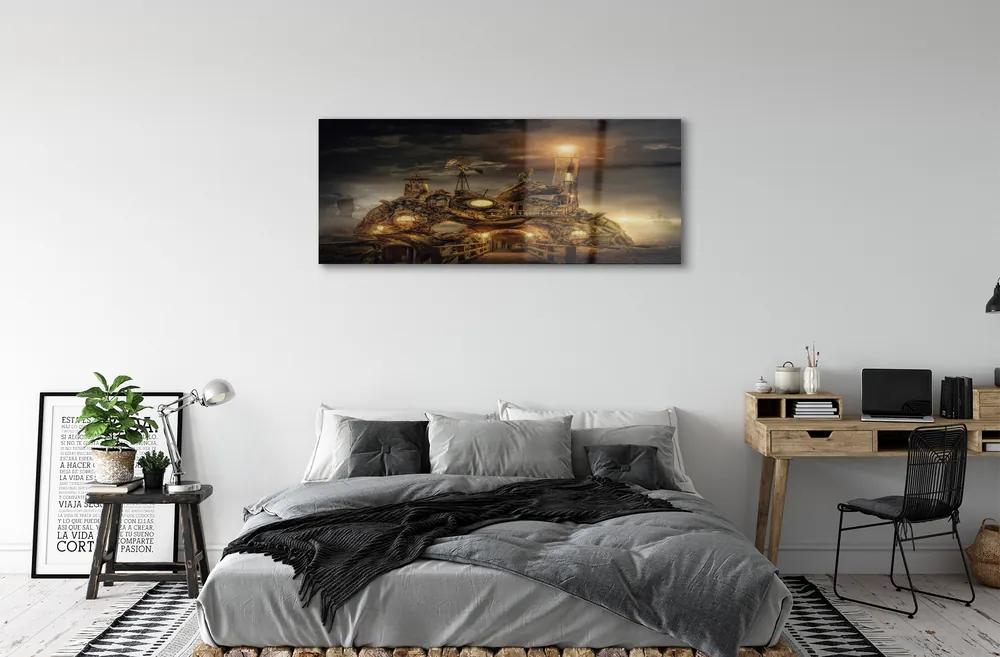 akrylový obraz Lucerna mraky plavidel 120x60 cm