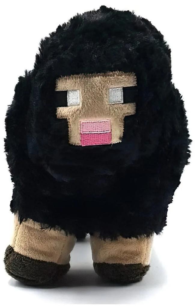 Plyšová hračka Minecraft ovečka černá 18cm