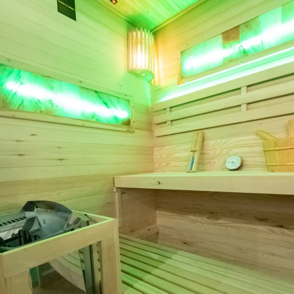 BPS-koupelny Finská sauna Relax HYD-6193 140x150, 3-4 osoby