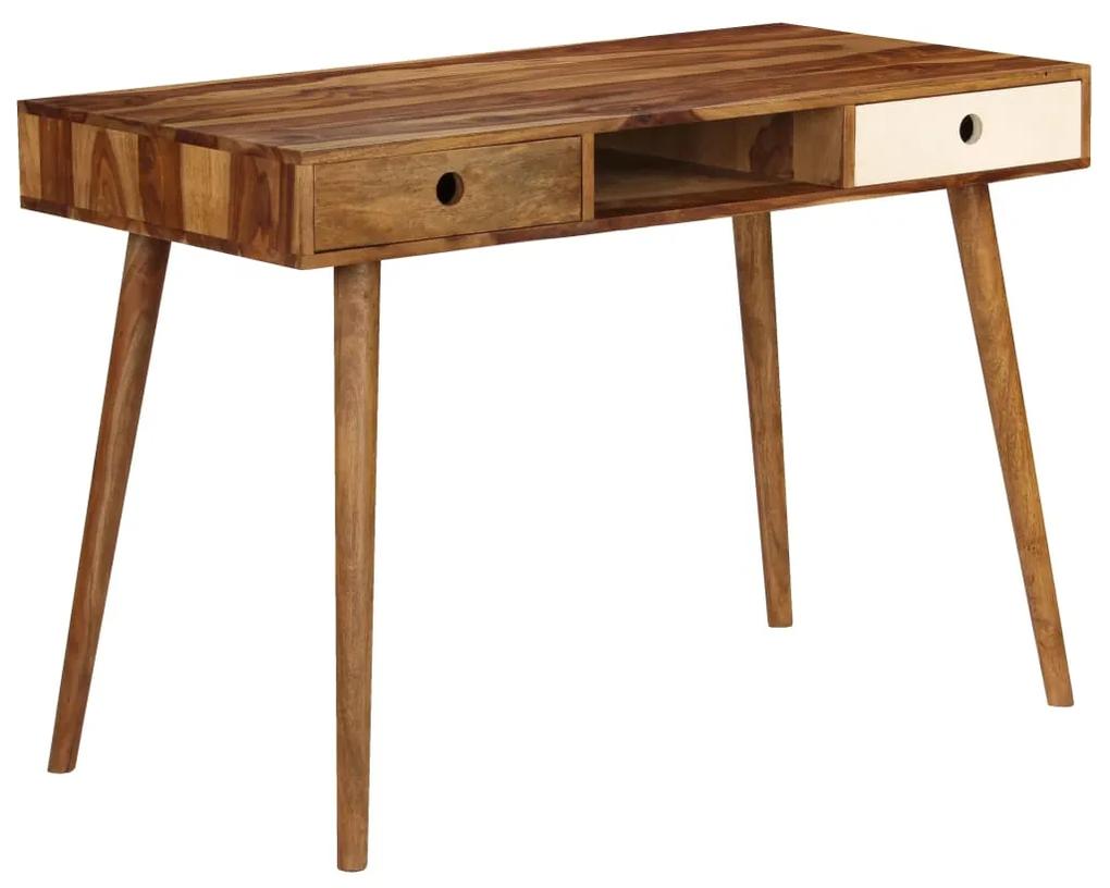 246225 vidaXL Psací stůl z masivního sheeshamového dřeva 110 x 55 x 76 cm
