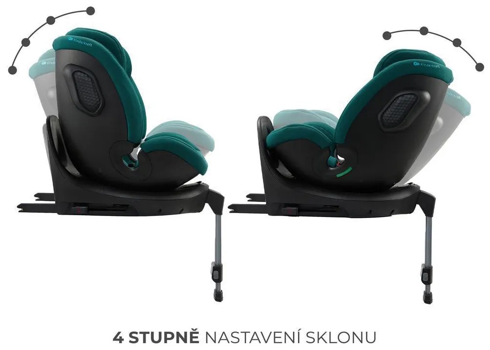 Kinderkraft Autosedačka Xrider 2 i-size  40 - 125 cm Green