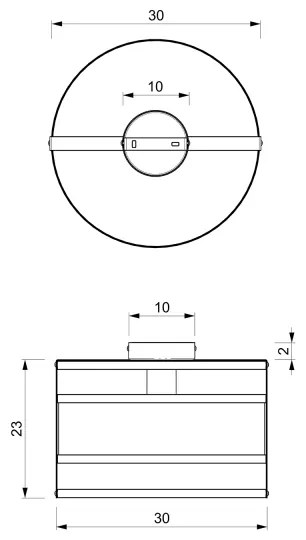 Stropní svítidlo RIM 1xE27/60W/230V